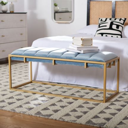 Thalam Channel Tufted Bench | Yolo & Co