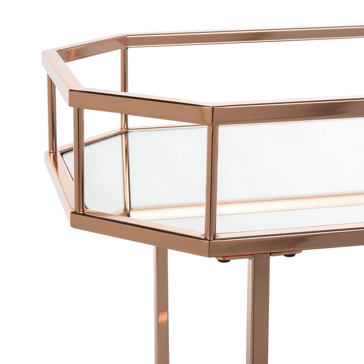 Silva 2 Tier Octagon Bar Cart | Yolo & Co