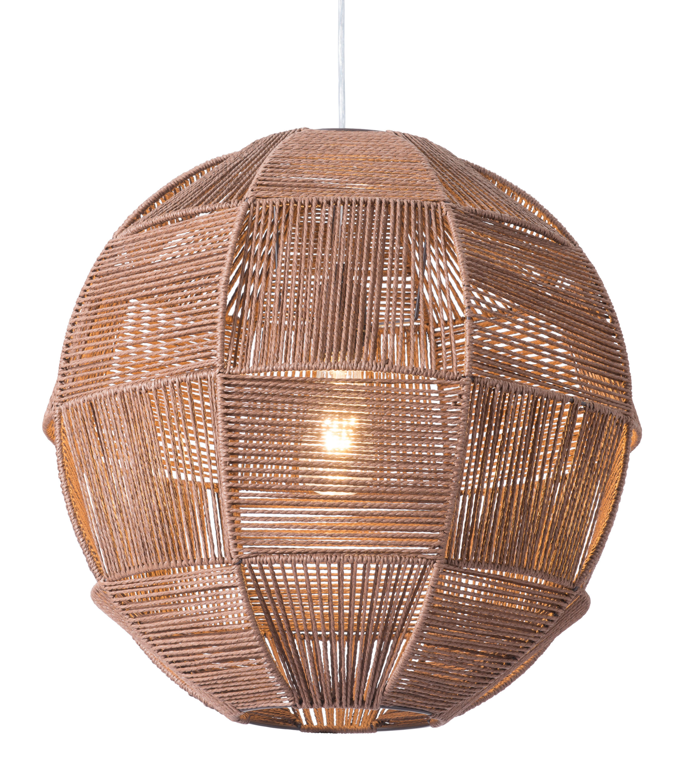 Florence Ceiling Lamp Brown | Yolo & Co