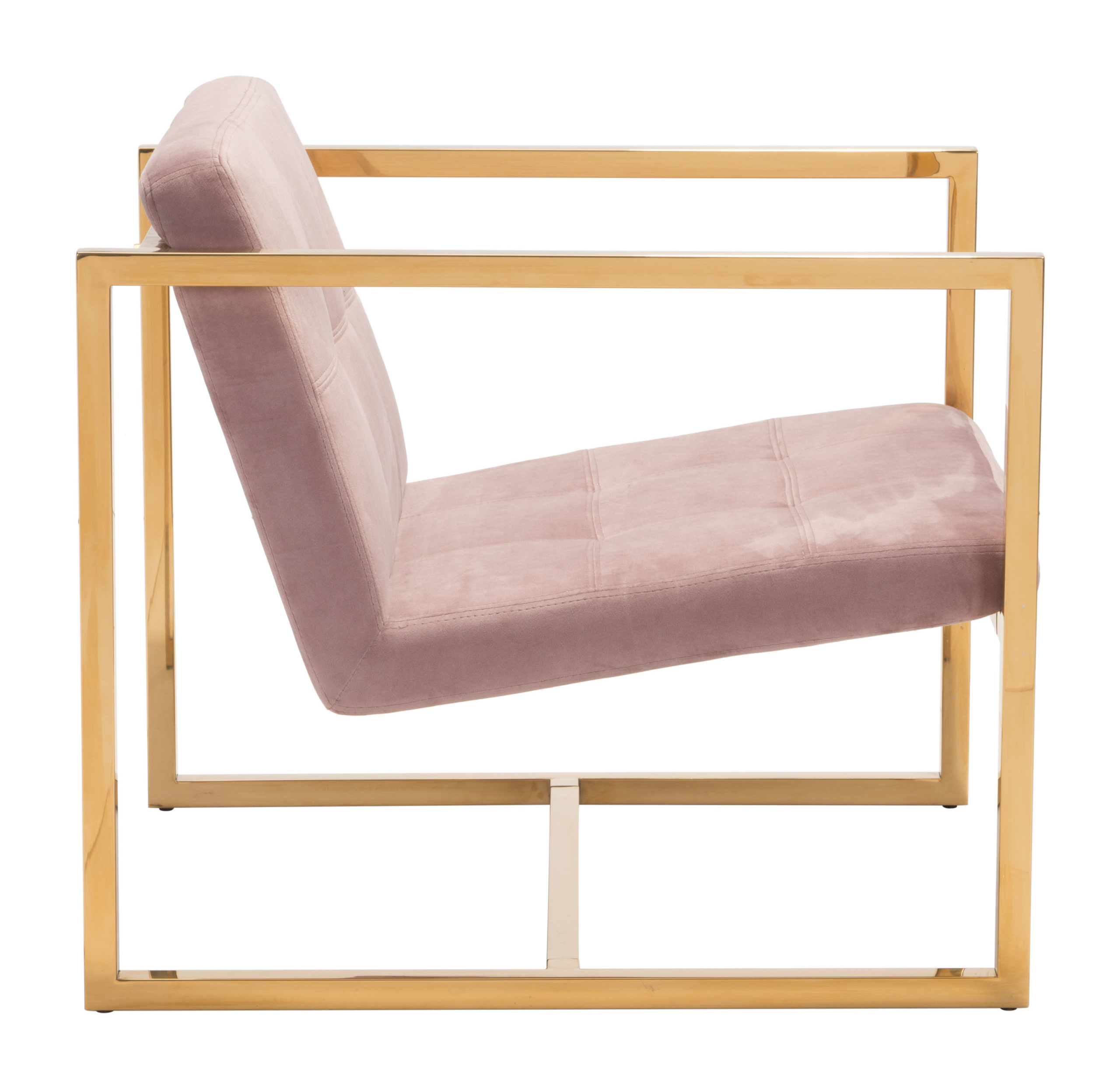 Alt Arm Chair Pink & Gold | Yolo & Co